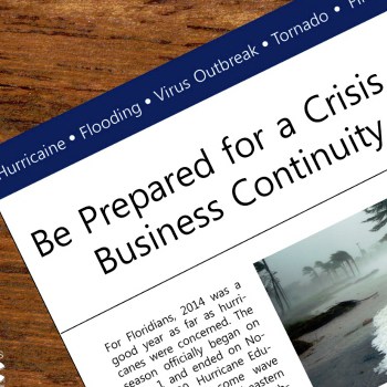 Be Prepared for a Crisis with a Business Continuity Plan